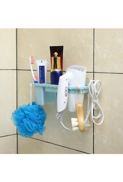Tuğra E-Ticaret Banyo Organizer Raf Fön Makinası Askısı Banyo Askısı