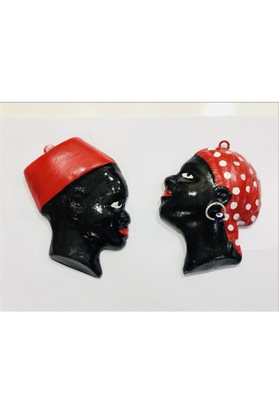 Kardeşler Polyester Zenci Arap Çift Askılı Duvar Süsü Kardeşler Polyester Zenci Arap Çift Askılı Duvar Süsü