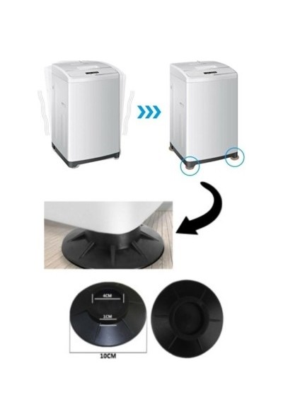 Ucuzline Çamaşır Makinesi Titreme Engelleyici Stoper Seti Ucuzline Çamaşır Makinesi Titreme Engelleyici Stoper Seti