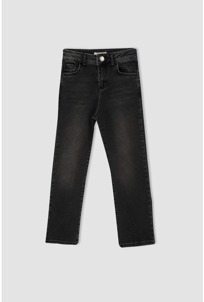 DeFacto Kız Çocuk İspanyol Paça Jean Pantolon V9397A621WN