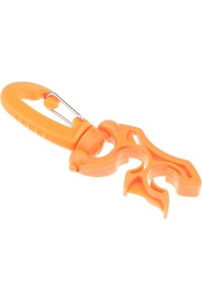 Dolity Scuba Dive Çift Hortum Tutucu Tutucu Döner ve Kıvrımlar Klip 10 cm Turuncu (Yurt Dışından)