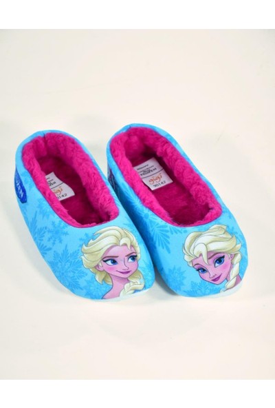 Frozen Elsa Kız Çocuk Mavi Ev Babeti Panduf