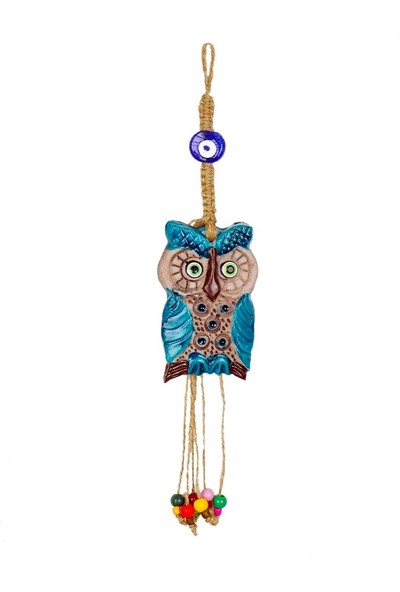 İncirop Baykuş Tekli Sarkaç Dekoratif Duvar Süsü İncirop Baykuş Tekli Sarkaç Dekoratif Duvar Süsü