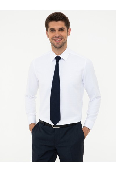 Pierre Cardin Beyaz Slim Fit Gömlek 50241509-VR013 Pierre Cardin Beyaz Slim Fit Gömlek 50241509-VR013