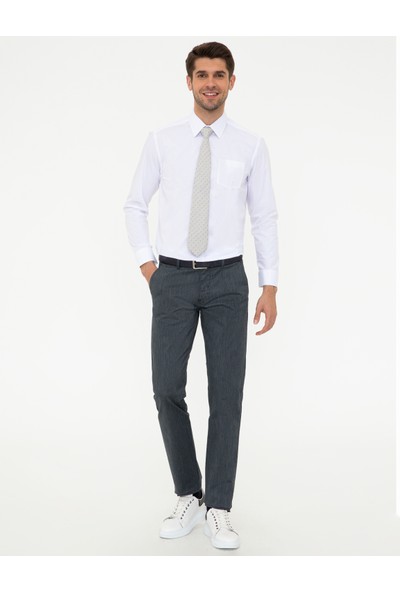 Pierre Cardin Lacivert Regular Fit Chino Pantolon 50246069-VR033 Pierre Cardin Lacivert Regular Fit Chino Pantolon 50246069-VR033