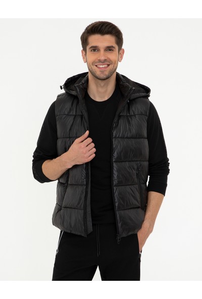 Pierre Cardin Siyah Standart Fit Yelek 50245169-VR046