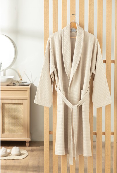 English Home Fresh Touch Pike Bornoz L-Xl Açık Bej English Home Fresh Touch Pike Bornoz L-Xl Açık Bej