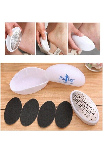 Ped Egg - Ayak Tabanı Bakım Törpüsü Topuk Nasır Temizleme Rendesi Ped Egg - Ayak Tabanı Bakım Törpüsü Topuk Nasır Temizleme Rendesi