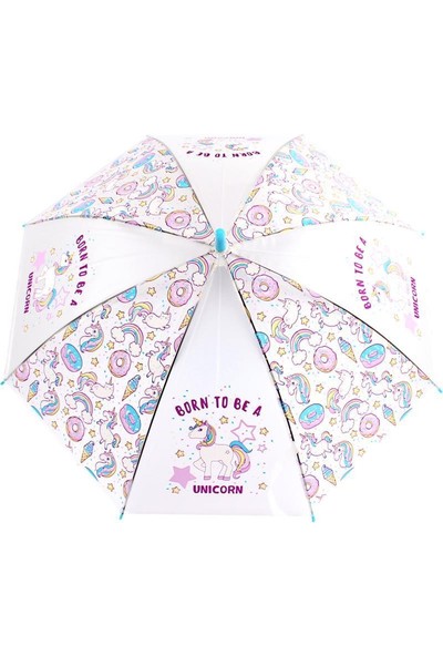 Ayd Promosyon Çocuk Şemsiyesi Düdüklü Mavi Unicorn Model Ayd Promosyon Çocuk Şemsiyesi Düdüklü Mavi Unicorn Model
