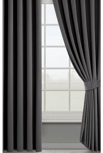 Mutevazi Fashions Tek Kanat Blackout - Gri