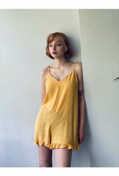 Retrobird Lady Ev ve Plaj Tulumu Kadın Hardal