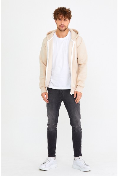 Amazing Crash Kapşonlu Fermuarlı Basic Hırka Amazing Crash Kapşonlu Fermuarlı Basic Hırka