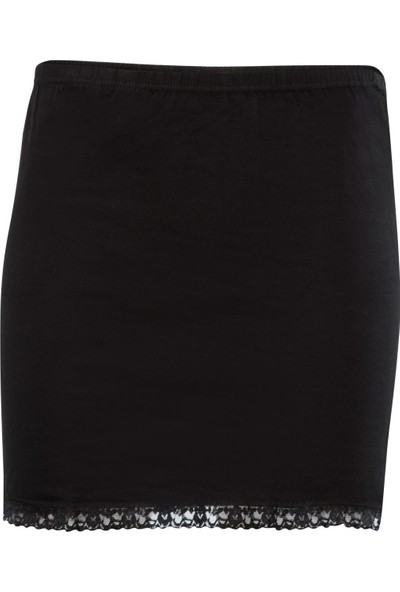 Anıt 3001 Kadın Siyah Pamuklu Mini Jüpon Anıt 3001 Kadın Siyah Pamuklu Mini Jüpon