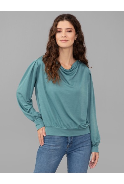Pierre Cardin Koyu Mint Comfort Fit Sweatshirt 50244944-VR152 Pierre Cardin Koyu Mint Comfort Fit Sweatshirt 50244944-VR152