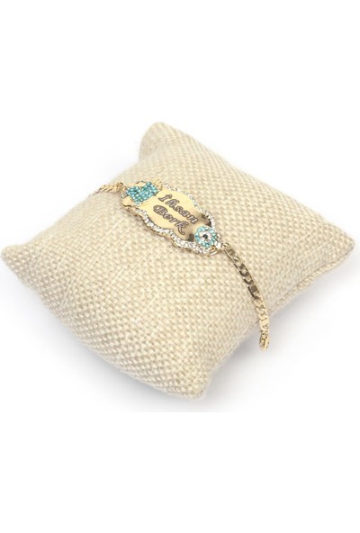 Sahi Aksesuar Zirkon Taşlı Isimli Bebek Çocuk Bileklik Ayarlanabilir