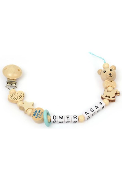Sahi Aksesuar Isimli Emzik Zinciri - Emzik Askısı - Bebek Hediyesi BEZ133 Sahi Aksesuar Isimli Emzik Zinciri - Emzik Askısı - Bebek Hediyesi BEZ133