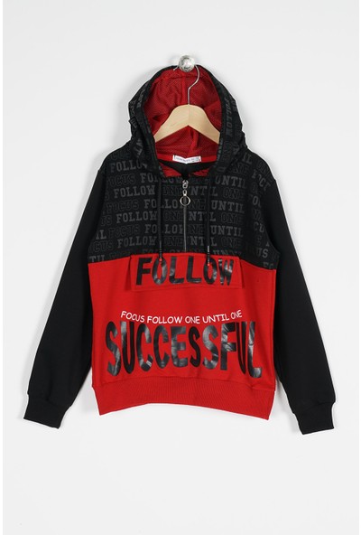 Zepkids Erkek Çocuk Follow Baskılı Kapüşonlu Sweatshirt 7-16 Yaş Zepkids Erkek Çocuk Follow Baskılı Kapüşonlu Sweatshirt 7-16 Yaş
