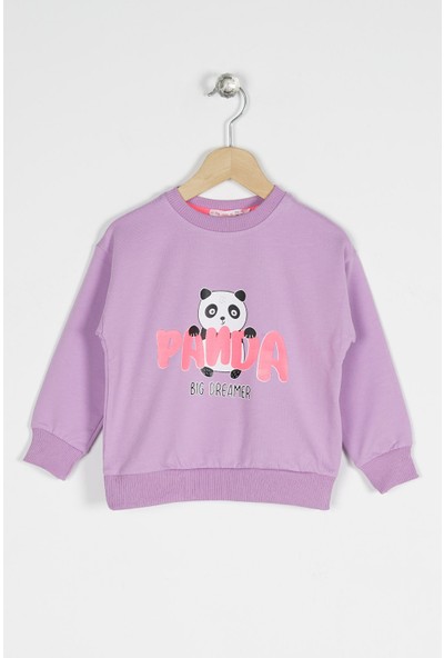 Zepkids Kız Çocuk Panda Baskılı Sweatshirt 1-4 Yaş Zepkids Kız Çocuk Panda Baskılı Sweatshirt 1-4 Yaş