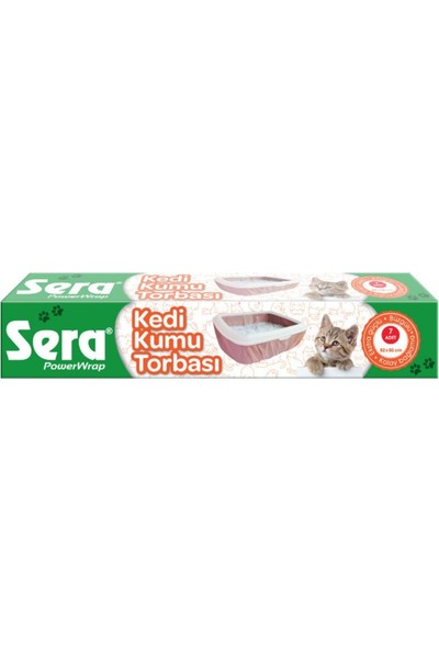 Sera Kedi Kumu Torbası 5x7'li 5 Adet 82 x 50 cm Sera Kedi Kumu Torbası 5x7'li 5 Adet 82 x 50 cm