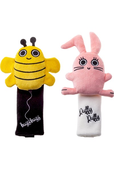 Milk&Moo Çocuk Emniyet Kemeri Aksesuarı 2'li Set Arı Vız Vız ve Çançin