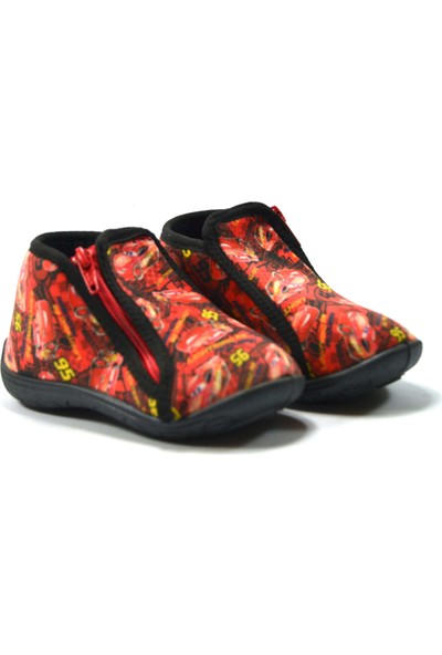 Gigi Şimşek Mcqueen Kırmızı Erkek Bebek Panduf Ev Ayakkabı