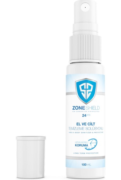 Zone Shield 24 Saat Kalıcı El ve Vücut Dezenfektanı 100 ml Zone Shield 24 Saat Kalıcı El ve Vücut Dezenfektanı 100 ml