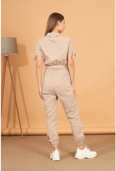 MissVina K-5815 Y Kaplama Kemr Çantalı Tulum