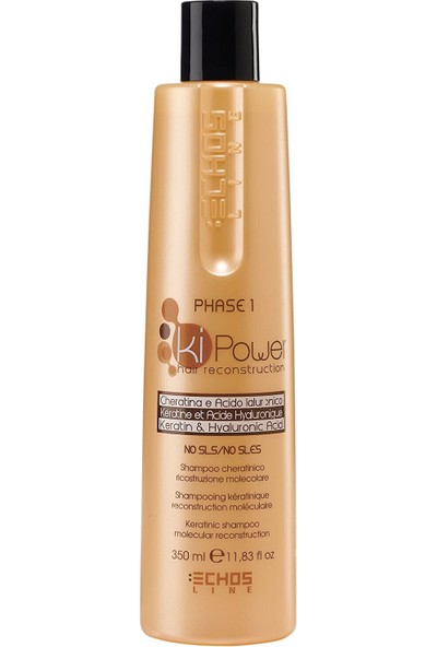 Echos Line Ki-Power Yıpranmış Saçlar İçin Güçlendirici Şampuan 350 ml Echos Line Ki-Power Yıpranmış Saçlar İçin Güçlendirici Şampuan 350 ml