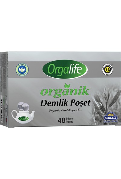 Orgalife Organik Demlik Poşet Earl Grey 48'li Orgalife Organik Demlik Poşet Earl Grey 48'li