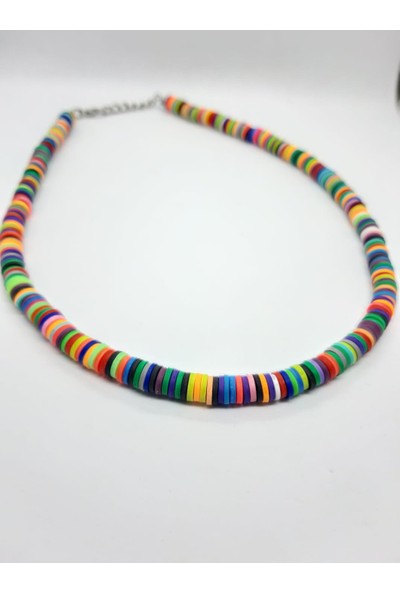 Taşcenneti 3k Renkli Fimo Kolye