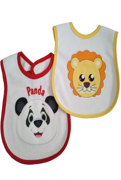 Yumy Baby Panda ve Aslan Desenli Mama Önlüğü Yumy Baby Panda ve Aslan Desenli Mama Önlüğü