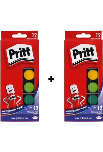 Pritt 12 Renk Sulu Boya 2'li Pritt 12 Renk Sulu Boya 2'li
