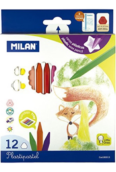 Milan Pastel Boya Kalemi Plastipastel 12'li Milan Pastel Boya Kalemi Plastipastel 12'li