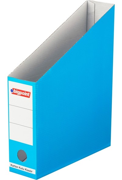 Bigpoint Karton Kutu Klasör Mavi 6'lı