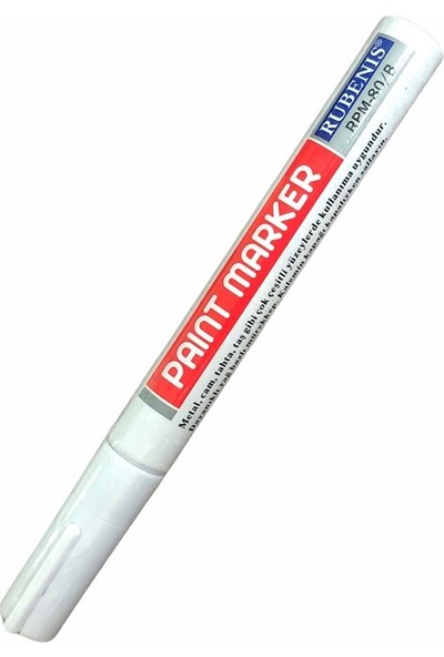 Rubenis Beyaz Paint Marker Rpm-80/b (2 Adet) Rubenis Beyaz Paint Marker Rpm-80/b (2 Adet)