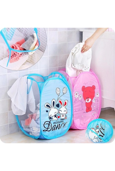 Cotton Box Karikatür Figürlü Katlanır File Oyuncak ve Çamaşır Sepeti Cotton Box Karikatür Figürlü Katlanır File Oyuncak ve Çamaşır Sepeti