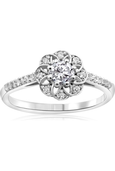 Smyrna Jewelry 14K Bantlı Kuantum Tektaş Yüzükler Pırlanta Yüzük Smyrna Jewelry 14K Bantlı Kuantum Tektaş Yüzükler Pırlanta Yüzük