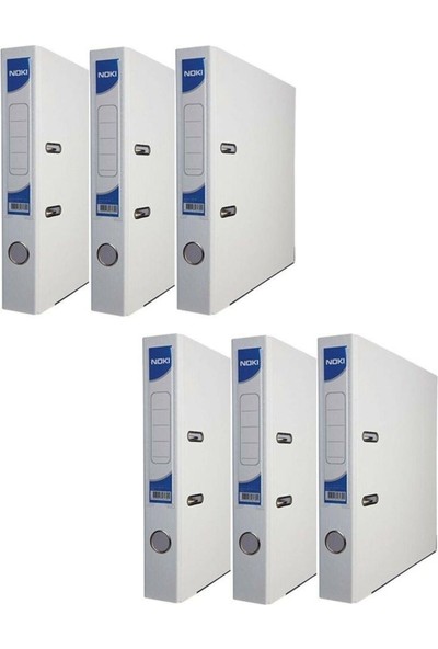 Noki Büro Klasör Dar Halkalı Beyaz 6'lı