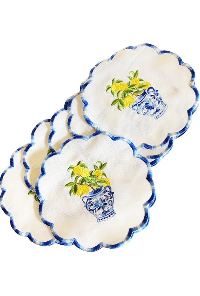 Limon Kokteyl Peçetesi 6'lı