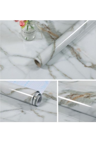 I Love It Yapışkanlı Kaplama Kağıdı Mermer Desenli 3 Metre