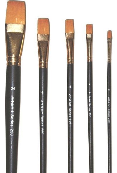 Art&art 250 Serisi Sentetik Kıllı Yassı Fırça No:14