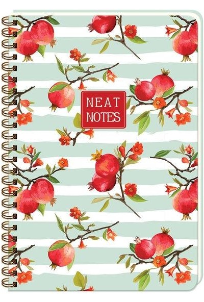 Keskin Color Neat Notes 17X24 Spiralli Defter 100 Yaprak Çizgili Fruit Garden Garnet Keskin Color Neat Notes 17X24 Spiralli Defter 100 Yaprak Çizgili Fruit Garden Garnet