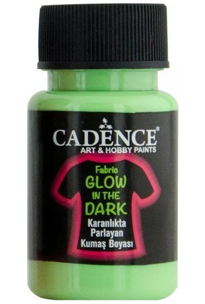 Cadence Fabric Glow In The Dark Karanlıkta Parlayan Kumaş Boyası 50 ml Koyu Yeşil Cadence Fabric Glow In The Dark Karanlıkta Parlayan Kumaş Boyası 50 ml Koyu Yeşil