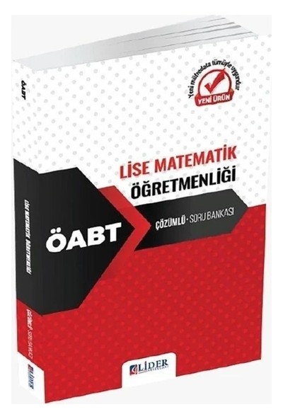 Lider Yayınları 2020 Öabt Lise Matematik Öğretmenliği Soru Bankası