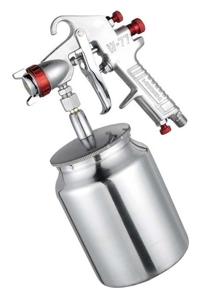 Meşem W-77G Meşem Havalı Alttan Depolu Boya Fıskiyesi Aparatı 1.8mm Meşem W-77G Meşem Havalı Alttan Depolu Boya Fıskiyesi Aparatı 1.8mm