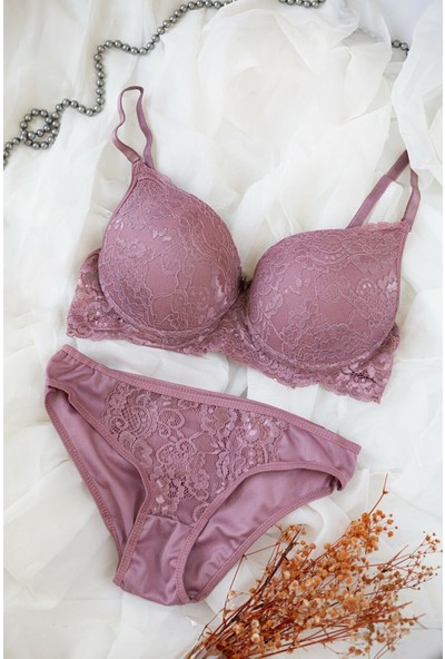 Arlem Kadın Dantel Dolgulu Sütyen Külot Takımı
