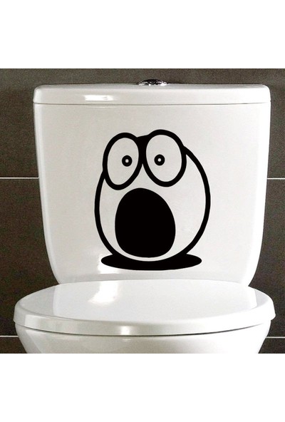 Sare Design Şok Komik Yüz Tuvalet Çıkartması Sanat Dekoru Banyo Duvar Sticker 18 x 22 cm Siyah Sare Design Şok Komik Yüz Tuvalet Çıkartması Sanat Dekoru Banyo Duvar Sticker 18 x 22 cm Siyah