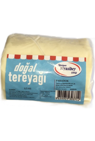 Niyazibey Çiftliği Doğal Köy Tereyağı 500 gr Niyazibey Çiftliği Doğal Köy Tereyağı 500 gr