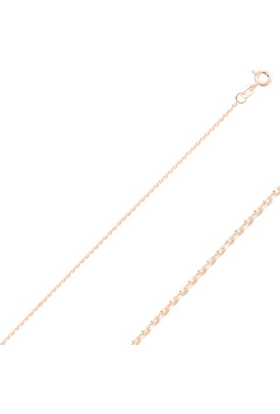 Güler Yüzlü Silver Güleryüz Rose 30 Mikron Forse Gümüş Zincir Güler Yüzlü Silver Güleryüz Rose 30 Mikron Forse Gümüş Zincir