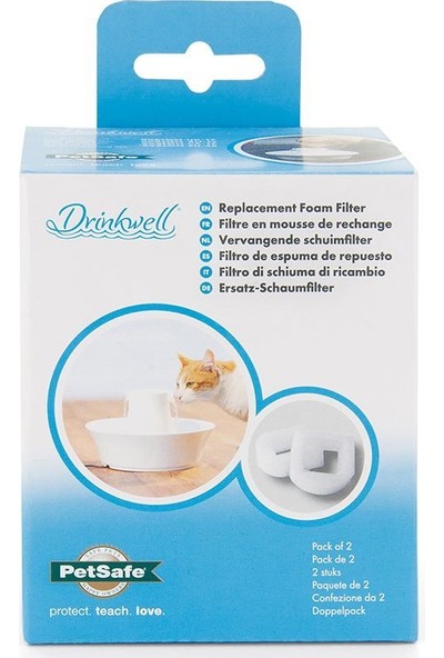 Pet Safe Drinkwell Avalon ve 360 Paslanmaz Çelik Sünger Ön Filtresi Pet Safe Drinkwell Avalon ve 360 Paslanmaz Çelik Sünger Ön Filtresi